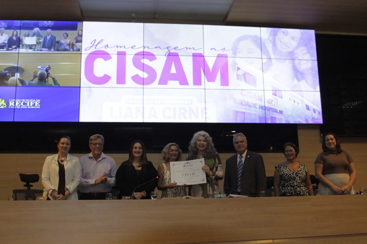 Cisam é celebrado em reunião solene — Câmara Municipal do Recife - PE